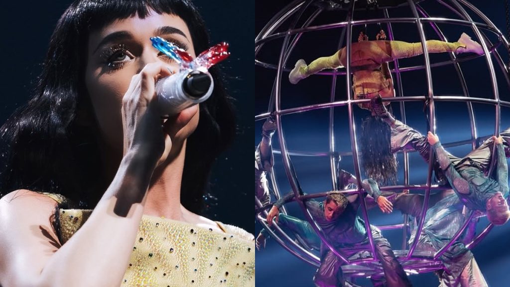 A bruxa tá solta! Cabo de estrutura que segura Katy Perry arrebenta no ...