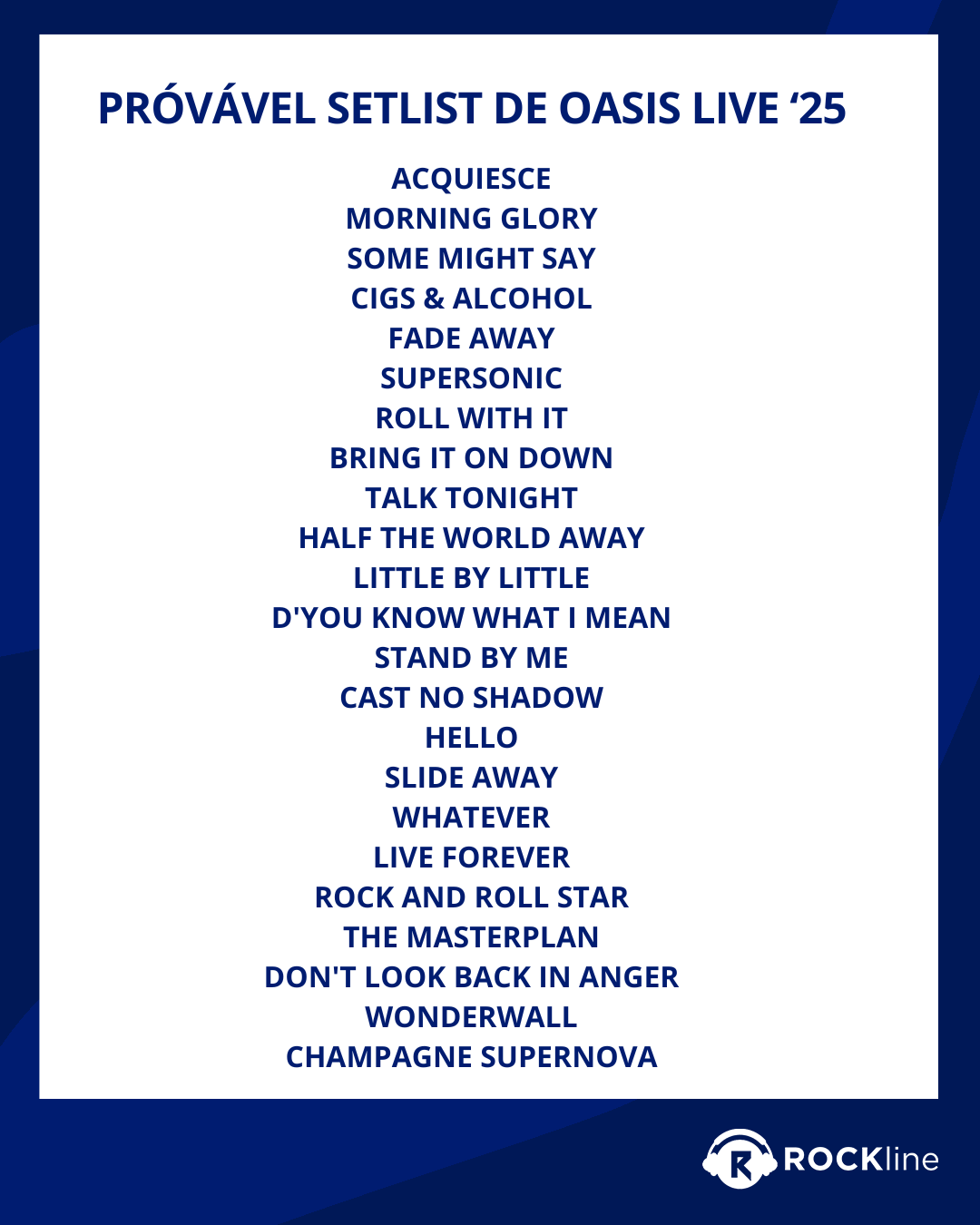Oasis: o que esperar do retorno da banda? Confira provável setlist e ...